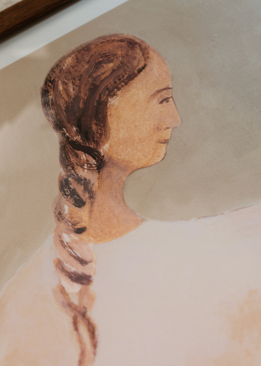 Plagát Blue Lady by Stine Belden Røed – Moikka